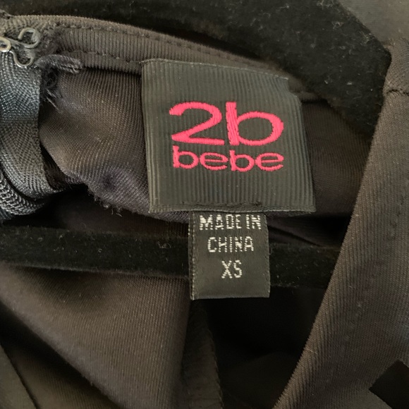 2B Bebe | Dresses | 2b Bebe Viktoria Black Laser Cutout Skater Dress ...